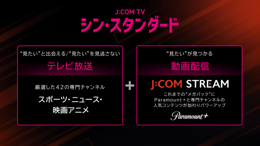 10月4日から「あたらしいJ:COM TVはじまる」「J:COM TV」の新サービス「シン・スタンダード」登場| ニュースリリース ...